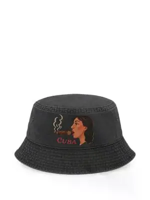 MELT Graphic-print Bucket Hat - Grey
