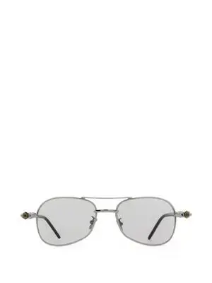 KUBORAUM P75 Pilot-frame Sunglasses - Silver