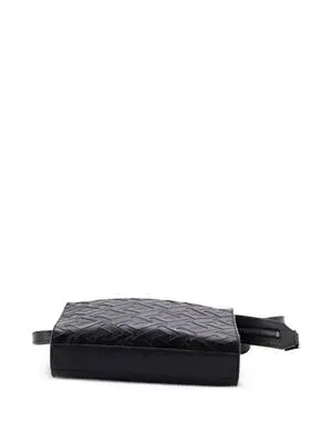 Versace La Greca Embossed Leather Small Crossbody Bag