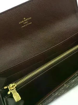 LOUIS VUITTON 2007 Monogram Mini Lin Sarah Wallet