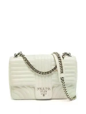 Prada Diagramme Quilted Shoulder Bag