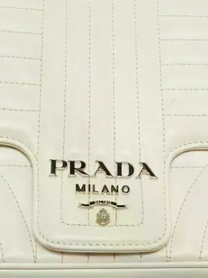 Prada Diagramme Quilted Shoulder Bag