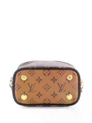 LOUIS VUITTON Vanity Handbag Reverse Monogram Canvas Pm Satchel - Brown