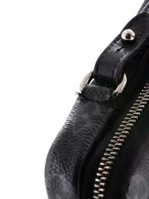LOUIS VUITTON Double Phone Pouch Reverse Monogram Eclipse Canvas Clutch Bag