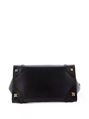 Celine Luggage Bag Smooth Leather Mini Tote Bag - Black