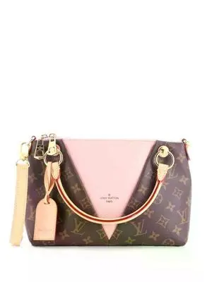 LOUIS VUITTON V Monogram Canvas And Leather Bb Tote Bag - Brown