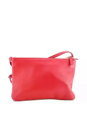 Celine Trio Leather Small Crossbody Bag - Red