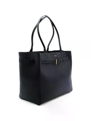 TOM FORD Medium Audrey Grained Leather Tote Bag - Black
