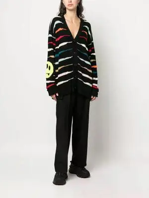 BARROW Striped V-neck Cardigan