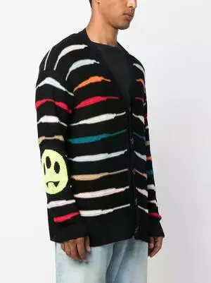 BARROW Striped V-neck Cardigan