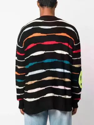 BARROW Striped V-neck Cardigan
