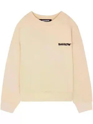 BARROW Logo-embroidered Sweatshirt - Neutrals