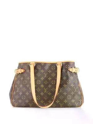 LOUIS VUITTON Batignolles Handbag Monogram Canvas Horizontal Tote Bag - Brown