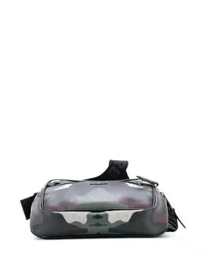 Burberry Bum Bag Camouflage Coated Canvas Belt Bag