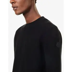 Moncler Crewneck Logo-patch Cotton Jumper