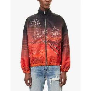 Amiri Palms Logo-print Woven Bomber Jacket