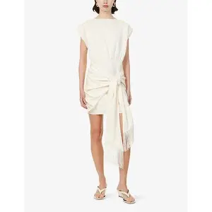 PRETTY LAVISH Hattie Jacquard Satin Mini Dress