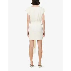 PRETTY LAVISH Hattie Jacquard Satin Mini Dress