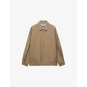 Prada Logo-patch Mohair Wool Blouson Jacket