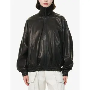 Acne Studios Lemmy Collared Leather Jacket