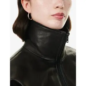 Acne Studios Lemmy Collared Leather Jacket