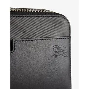 Burberry Leather Cross-body Bag With Equestrian Knight Design