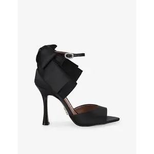 Steve Madden Bougie Woven Heeled Sandals - Black