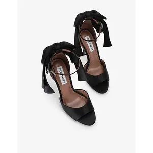 Steve Madden Embellished Bow Stiletto Heeled Sandals - Black