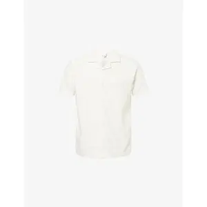 ARNE Camp-collar Ribbed Woven Shirt