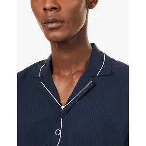 Orlebar Brown Maitan Embroidered Cotton Shirt
