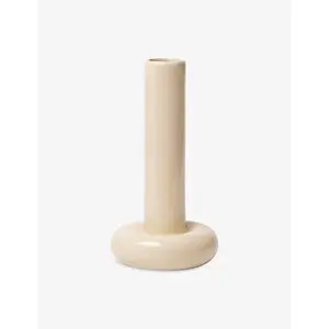 GUSTAF WESTMAN Chunky Earthenware Candle Holder - Cream