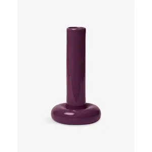 GUSTAF WESTMAN Chunky Earthenware Candle Holder - Purple