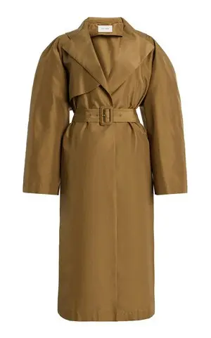 THE ROW Amapola Silk Coat - Brown