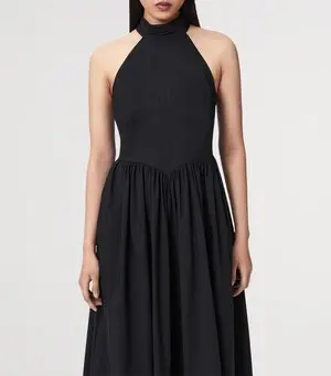ALLSAINTS Halterneck Arora Maxi Dress
