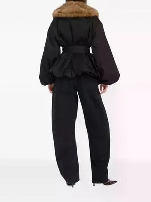 ROTATE BY BIRGER CHRISTENSEN Faux-fur Collar Jacket