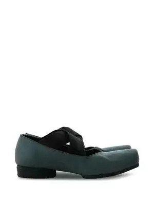 UMA WANG Cross-strap Flat Pumps - Blue