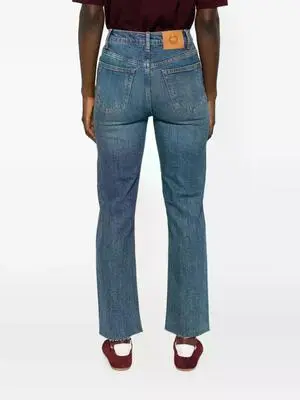 Maje Bow-embellished Straight-leg Jeans