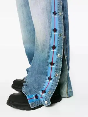 Dsquared2 Light Tape Wide-leg Jeans