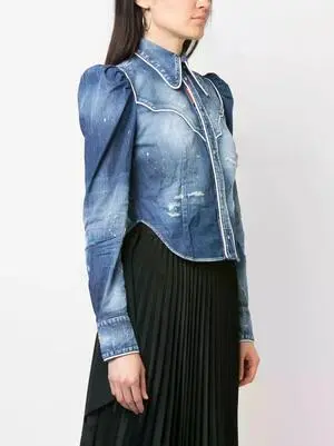 Dsquared2 Distressed Western-style Shirt
