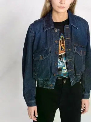 DIESEL® De-tracy Denim Bomber Jacket