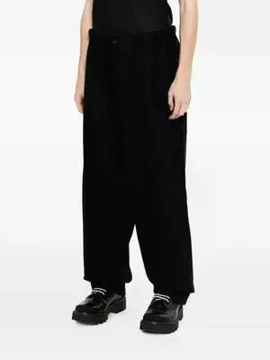 Yohji Yamamoto Flannel Side-dart Trousers