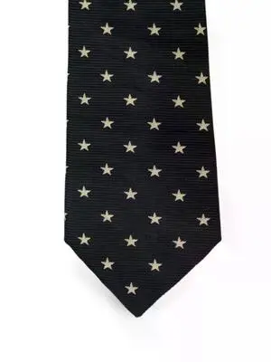 Yohji Yamamoto Star Pattern Jq Derby Tie