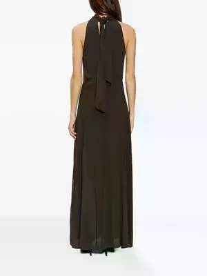 SAMSOE SAMSOE Halterneck Tie-fastening Dress
