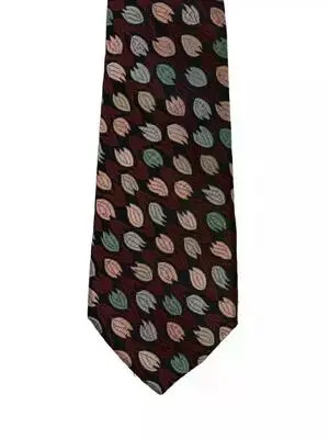 Yohji Yamamoto Graphic-pattern Derby Tie
