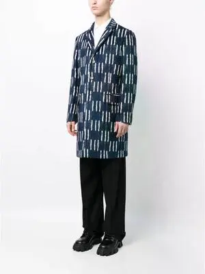 Off-White Shibori Jacquard Coat
