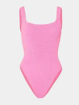 Hunza G Square Neck Swim Bubblegum