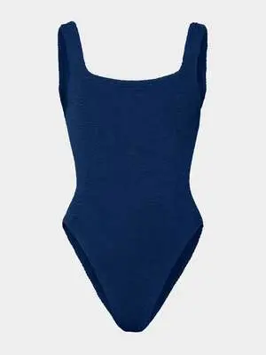 Hunza G Square Neck Swim - Navy