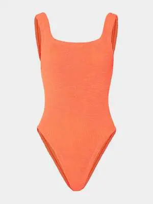 Hunza G Square Neck Swim Orange