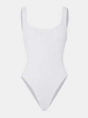 Hunza G Square Neck Swim - White