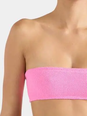 Hunza G Bandeau Bikini Top - Bubblegum